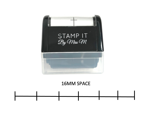 Black Number Line Roller Stamp 16mm spaces – STAMP IT, By Miss. M