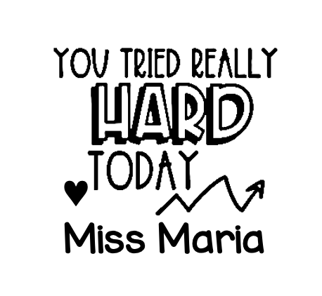 You Tried Really Hard Today - Personalised Motivational Stamps – STAMP ...