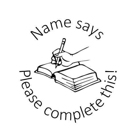 Personalised Teacher Stamps | Please complete stamp – STAMP IT, By Miss. M