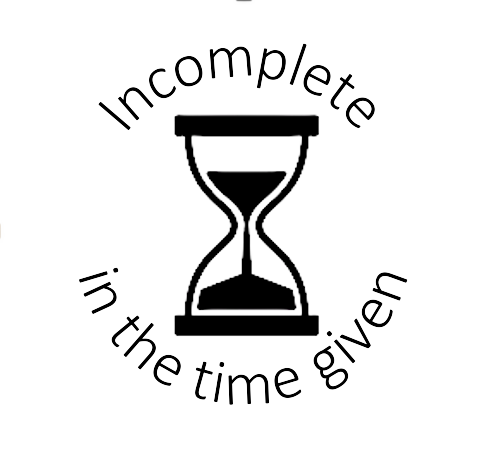 incomplete work stamp